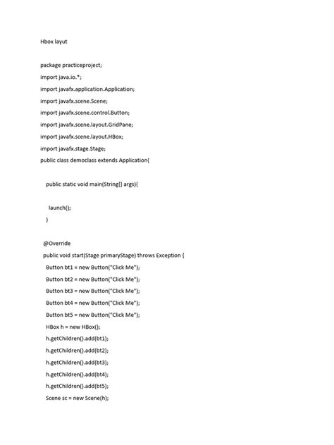 Javafx Sample Codes Pdf