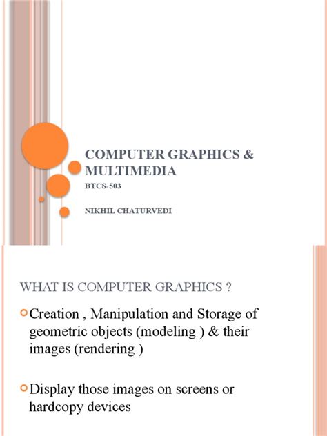 Computer Graphics Notes Pdf Computer Graphics Imaging