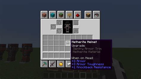 Netherite Trims On Netherite Armor Using Nbt Iron Item Texture For Whatever Reason R Phoenixsc