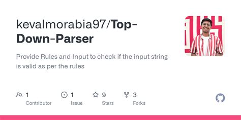 Github Kevalmorabia Top Down Parser Provide Rules And Input To