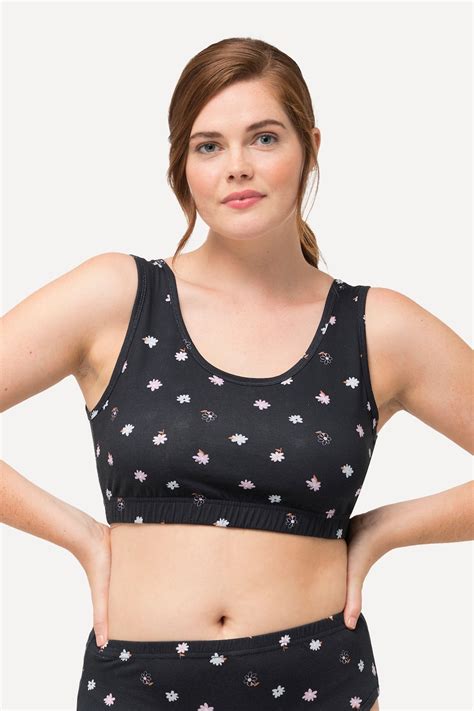 Cotton Bralette Plus Size Plus Sizes Ulla Popken
