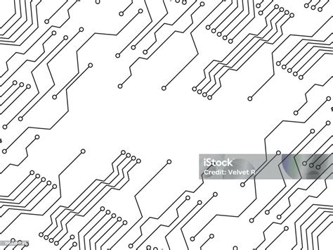 Electronic Circuit Board Background Stock Illustration Download Image Now Abstract