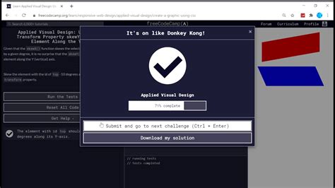 Applied Visual Design 3752 Use Css Transform Property Skewy To