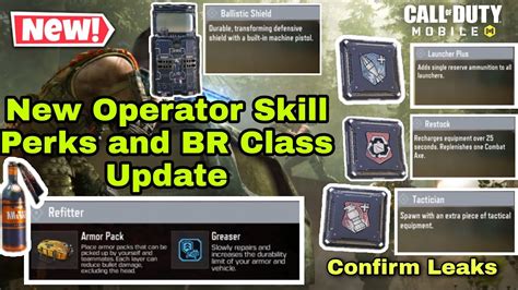 New Operator Skill Ballistic Sheild Restock Tactician Perk