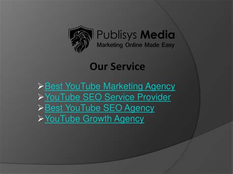 Ppt Best Youtube Marketing Agency Powerpoint Presentation Free Download Id12778981