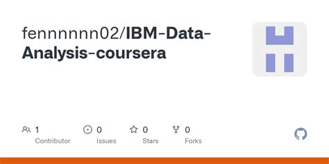 GitHub Fennnnnn IBM Data Analysis Coursera