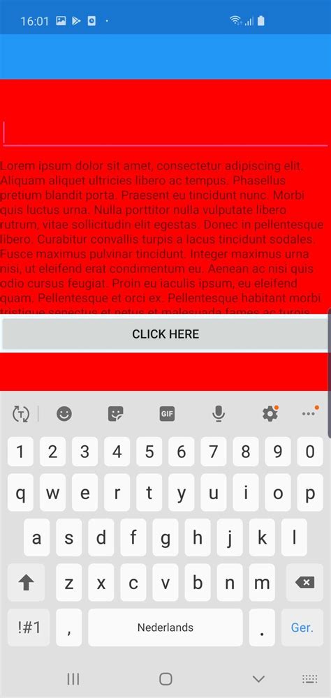 Android Keyboard Hiding Pushes Bottom Element A Bit To Far Up · Issue
