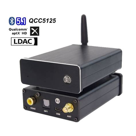 DLHiFi QCC5125 Bluetooth 5 1 APTX LDAC Lossless Wireless Adapter Coaxial Fiber Output 24bit 96K