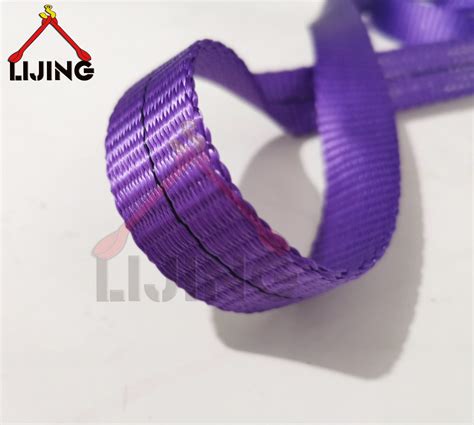 1 Ply 1000kg Purple Polyester Flat Lifting Webbing Sling Endless Infinite Loop En Web Slings