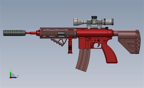 M416 SOLIDWORKS 2021 模型图纸下载 懒石网