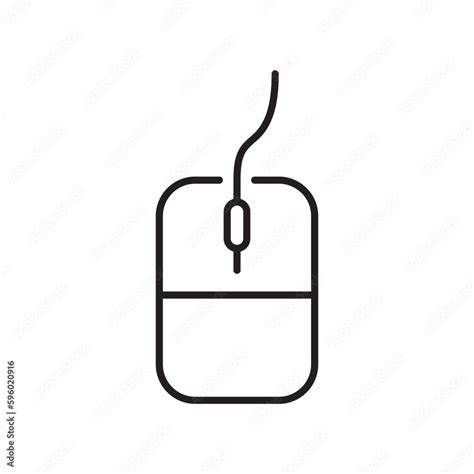 pc mouse vector icon mouse flat sign design computer mouse symbol