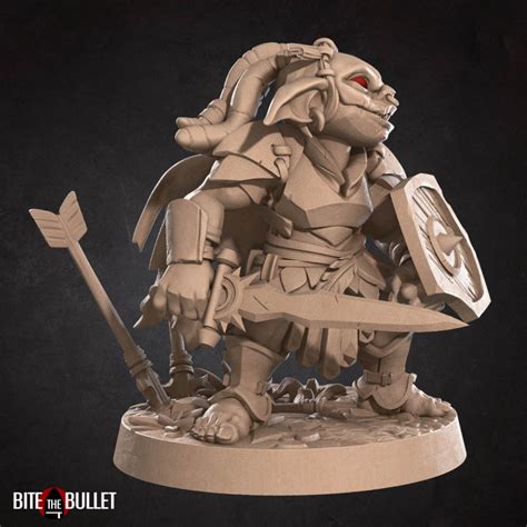 3d Printable Goblin Fighter By Bite The Bullet