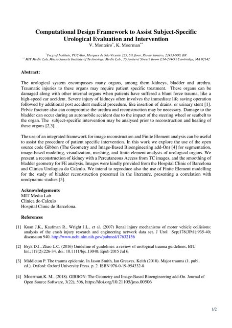 Pdf Computational Design Framework To Assist Subject Specific