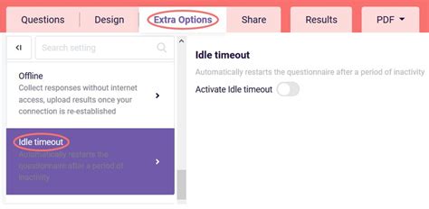 idle timeout pointerpro