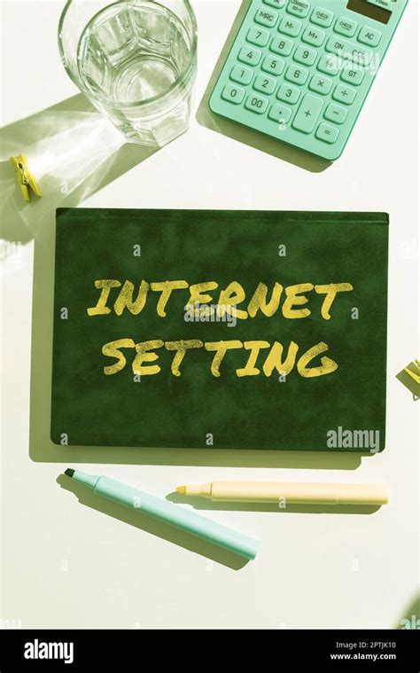 Sign Displaying Internet Setting Concept Meaning Etermines How It