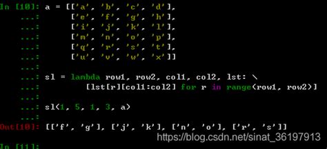 【python】二维列表如何获取子区域元素的组成python List 二维子元素 Csdn博客