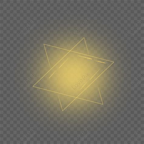 노란색 육각형 조명 효과 Png 일러스트 무료 다운로드 Lovepik