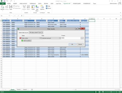 Using Export To Excel In Dynamics Ax To Create Reporting Data Sources