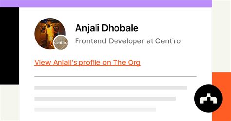 anjali dhobale frontend developer at centiro the org