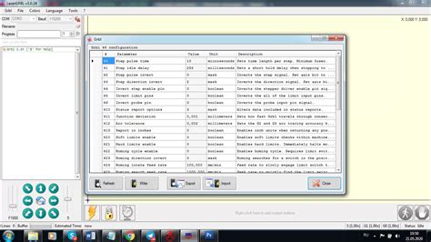 GRBL Firmware Settings Parameters Hex Files Download Update