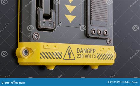 Industrial Factory Lever Switch Control Product Design Concept Stock