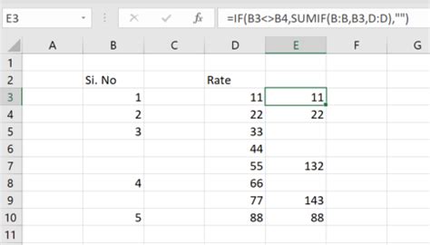 Excel Sum With Offset Based On Sl No Stack Overflow
