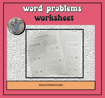 Writing Word Problems To Match Number Sentences By New Wife Life