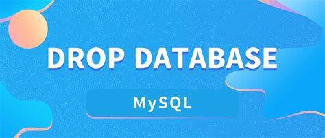 在 Mysql 中使用 Drop Database Mysql Drop Database Csdn博客
