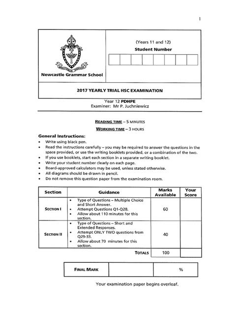 Pdhpe 2017 Trial Pdf