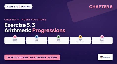 Ncert Solutions Class 10 Maths Chapter 5 Arithmetic Progressions