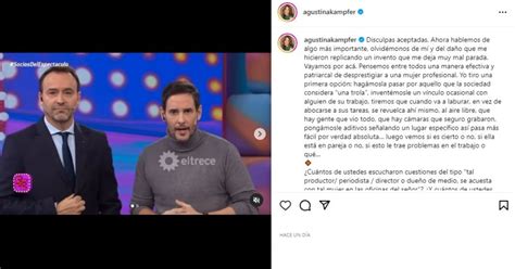 Agustina Kämpfer Fue Tajante Tras Las Disculpas De Rodrigo Lussich Y