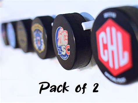2 X Hockey Puck Wall Mount Brackets The Perfect Hockey Puck Display