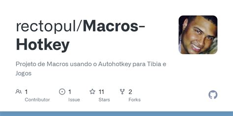 Github Rectopulmacros Hotkey Projeto De Macros Usando O Autohotkey Para Tibia E Jogos