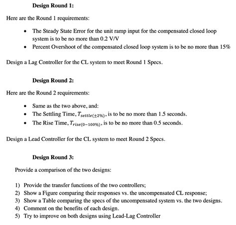 Solved Consider A Unit Feedback Closed Loop Control System Chegg