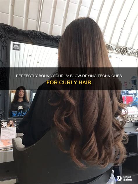 Perfectly Bouncy Curls Blow Drying Techniques For Curly Hair Shunsalon