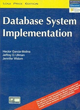 Database System Implementation Hector Garcia Molina Amazon Books