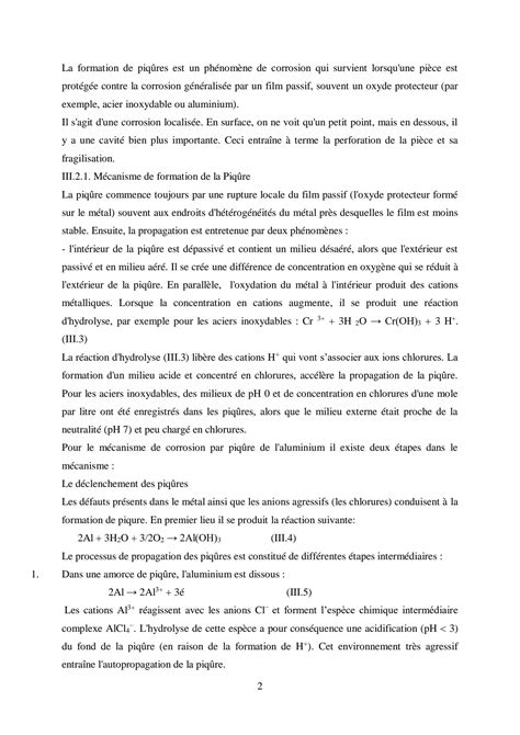 SOLUTION Corrosion Diff Rents Types Chapitre Iii Studypool