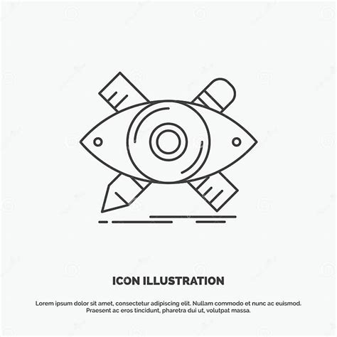 Design Designer Illustration Sketch Tools Icon Line Vector Gray Symbol For Ui And Ux