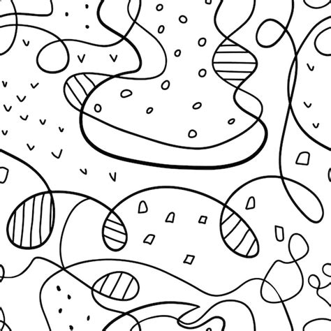 Premium Vector Seamless Abstract Pattern Of Smooth Lines And