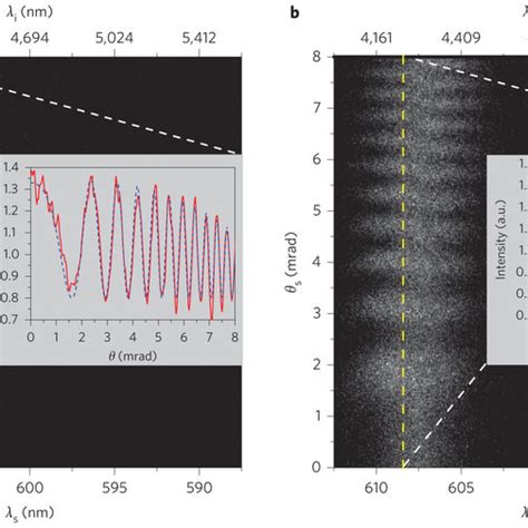 Angular Wavelength Intensity Distribution For Signal Photons From Two
