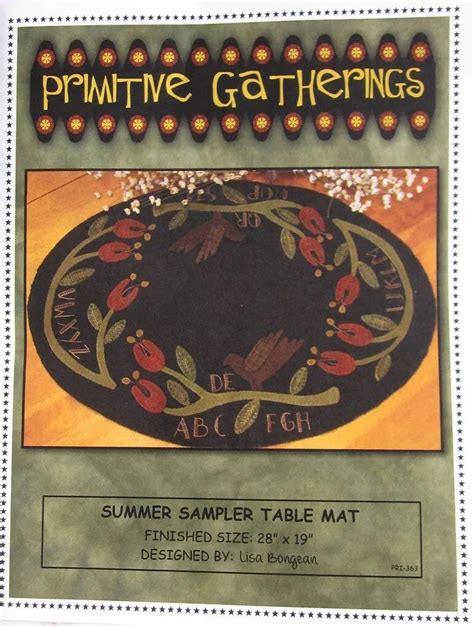 Summer Sampler Table Mat Pattern — Fabric Shack