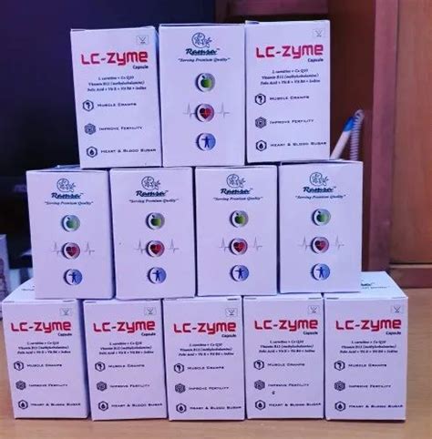 Lc Zyme L Carnitine Co Q10 B12 Methylcobalamin Vit E Vit B6 B12 Cyanocobalamine Iodine