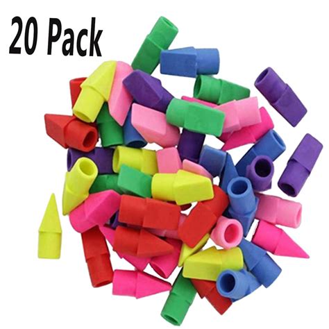 Pencil Erasers Pencil Top Eraser Erasers Cap Tops Pencil Eraser Toppers