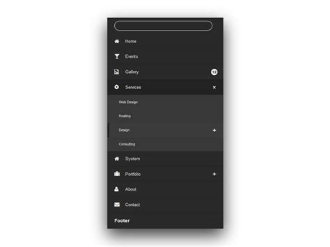 Vertical Accordion Menu Md Меню Сниппеты Bootstrap BootstrapТема
