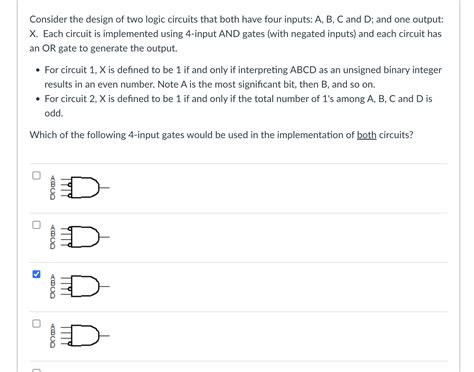 solved consider the design of two logic circuits that both