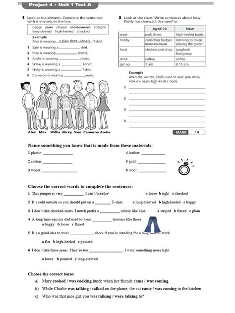 Test Unit 1 Project 4 Pdf Fashion Clothing