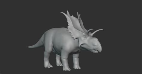3d Xenoceratops Basemesh Low Poly Model Turbosquid 1995256