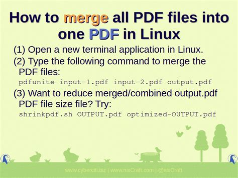 How To Merge All PDF Files Into One PDF In Linux NixCraft