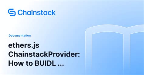 ethers js chainstackprovider how to buidl a multi chain wallet balance aggregator chainstack