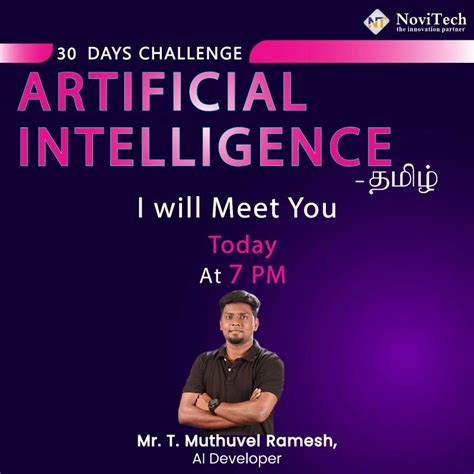 Attending 30 Days Ai Challenge With Novitech Randd Pvt Ltd Day 1 Christena P
